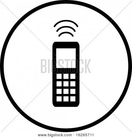 cell phone symbol Stock Vector & Stock Photos | Bigstock