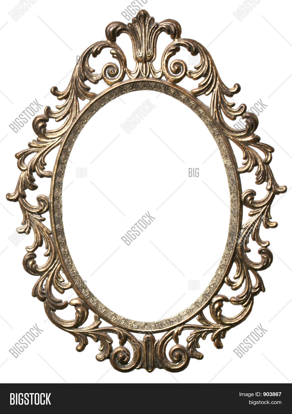 Old Oval Picture Frame Image & Photo | Bigstock