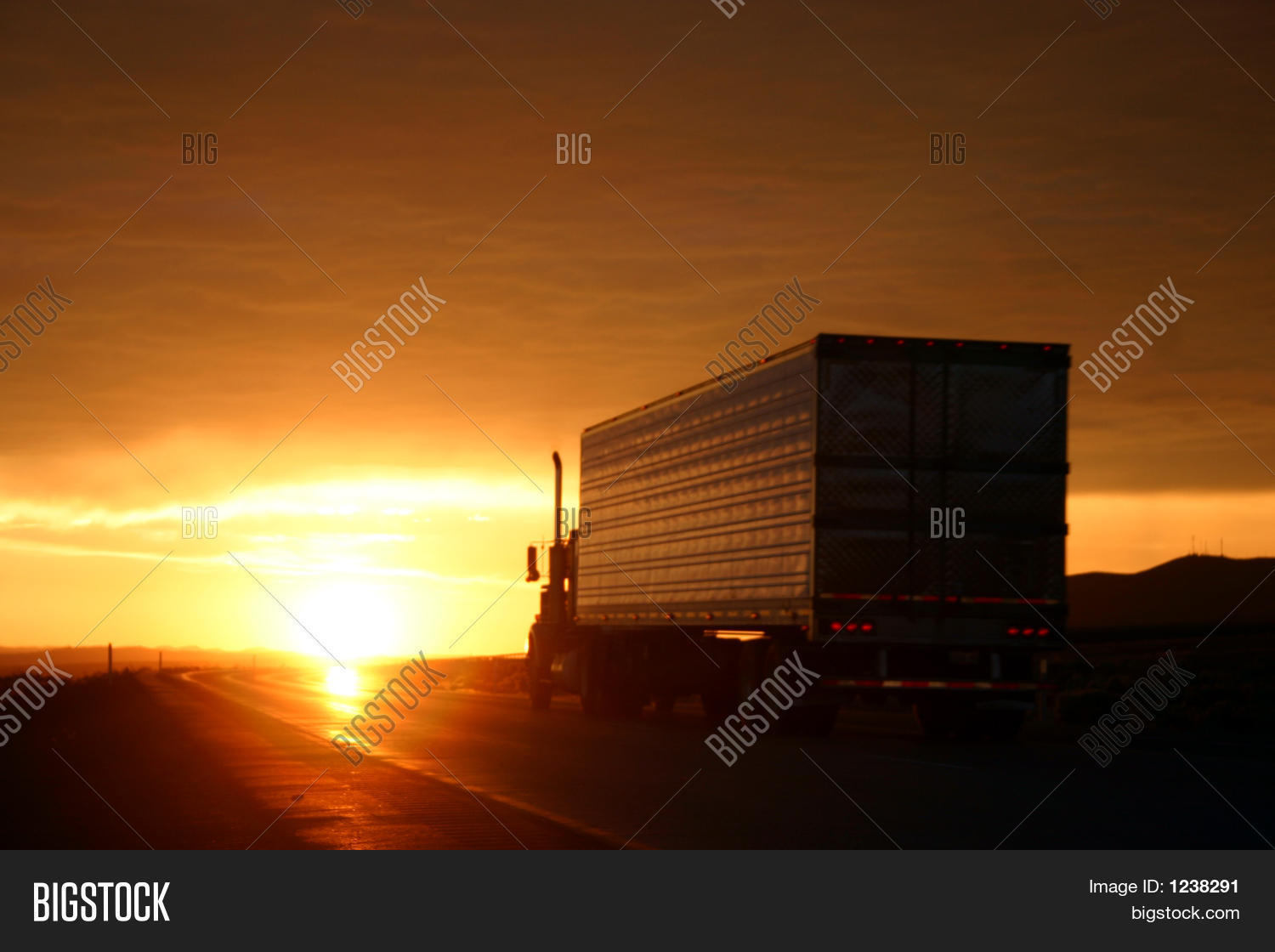 Truck Sunset Image & Photo | Bigstock