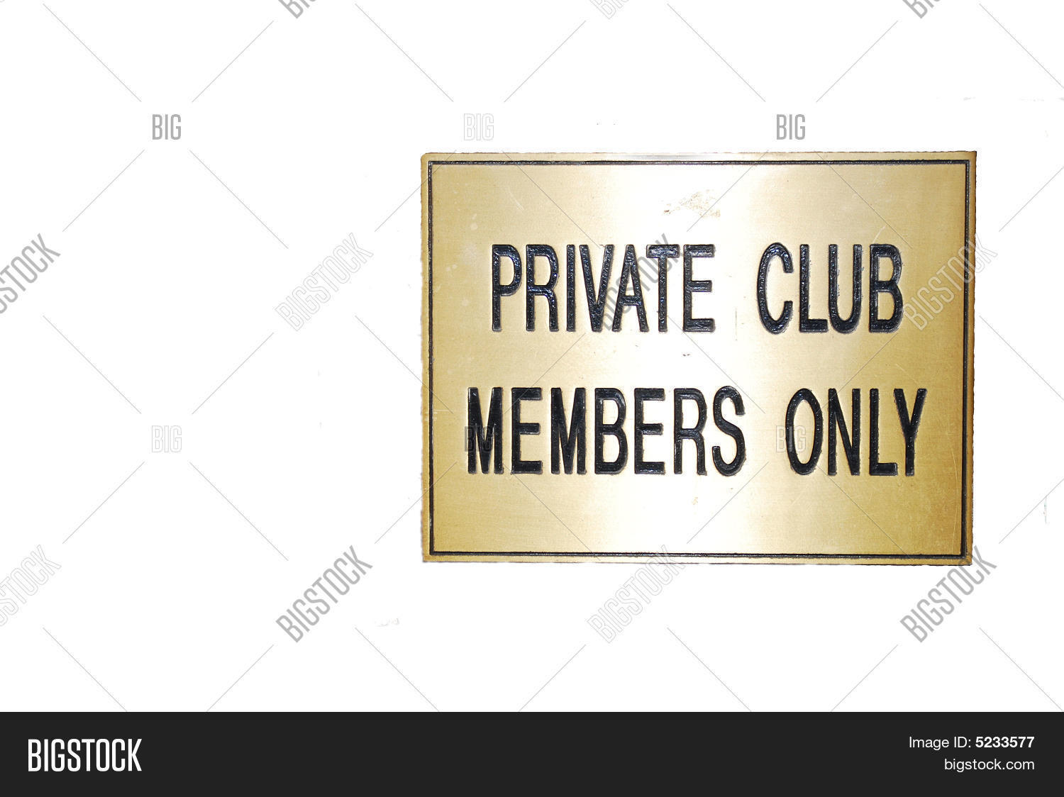 Private Club - Members Only Stock Photo & Stock Images | Bigstock