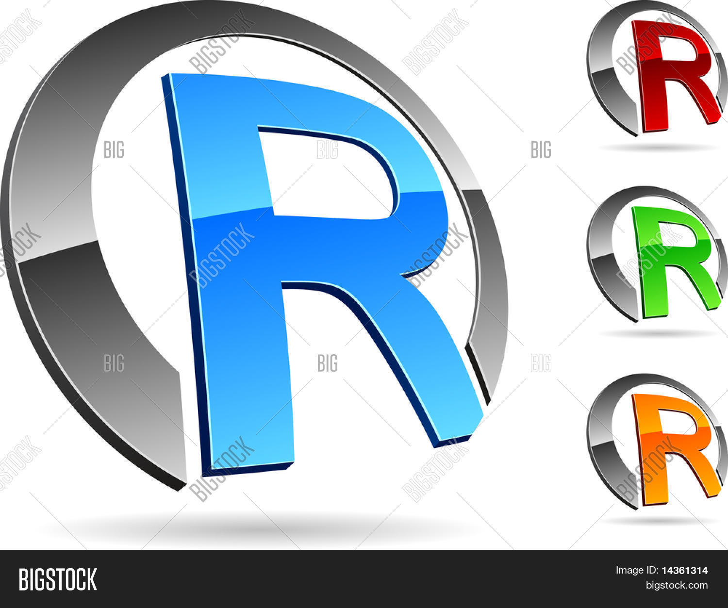 Letter "R" 3d vector icons such logos. Stock Vector & Stock Photos ...