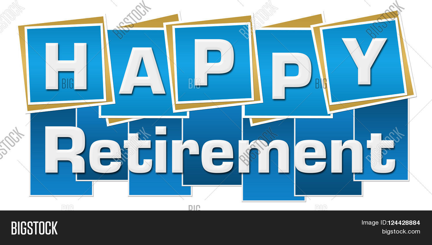 Happy Retirement Text Over Vibrant Image & Photo | Bigstock