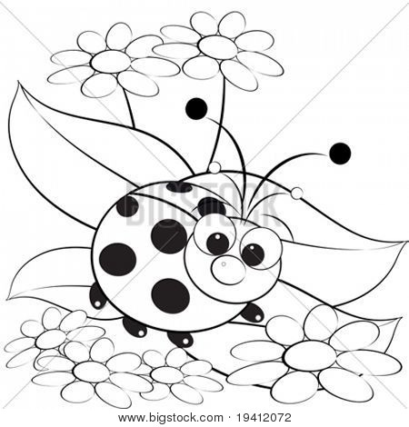 Dibujos de bichitos de luz infantiles para colorear - Imagui