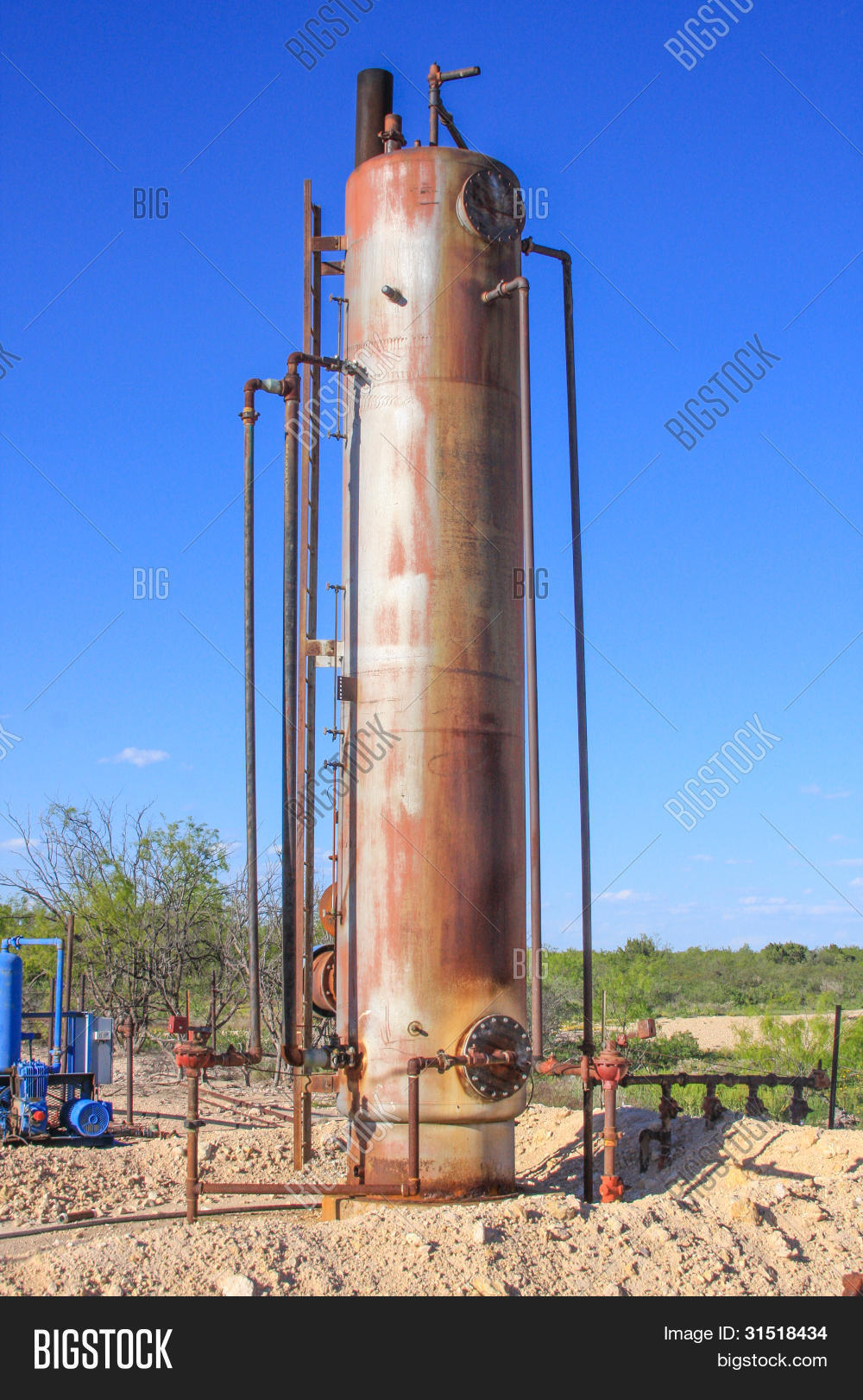 Heater Treater Oil Gas Production Image & Photo | Bigstock
