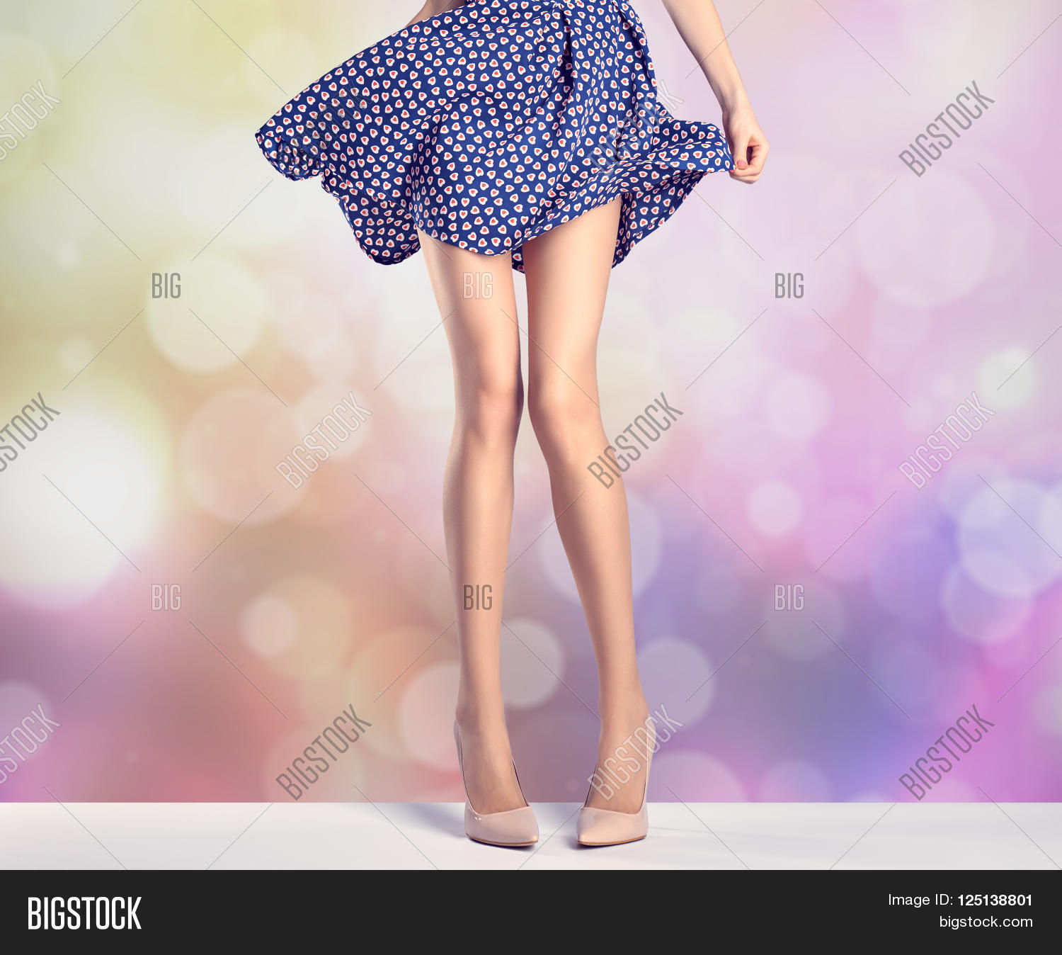 Woman Long Legs Fashion Dress, High Image & Photo | Bigstock
