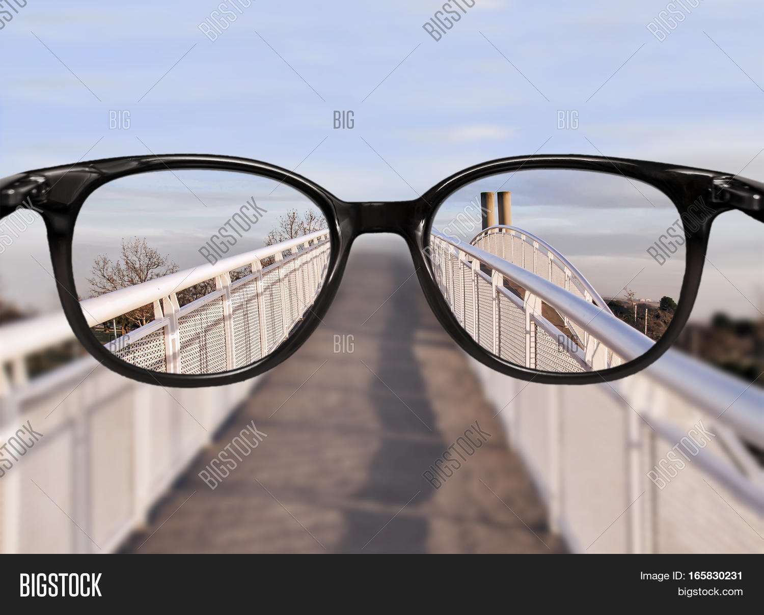Clear Vision Through Glasses Over Image & Photo | Bigstock