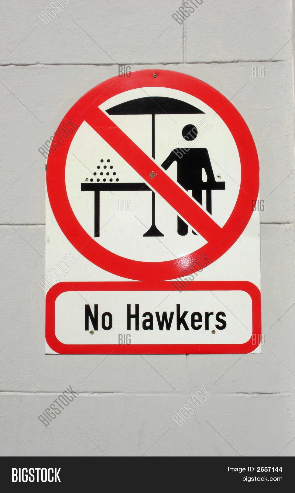 No Hawkers Image & Photo | Bigstock
