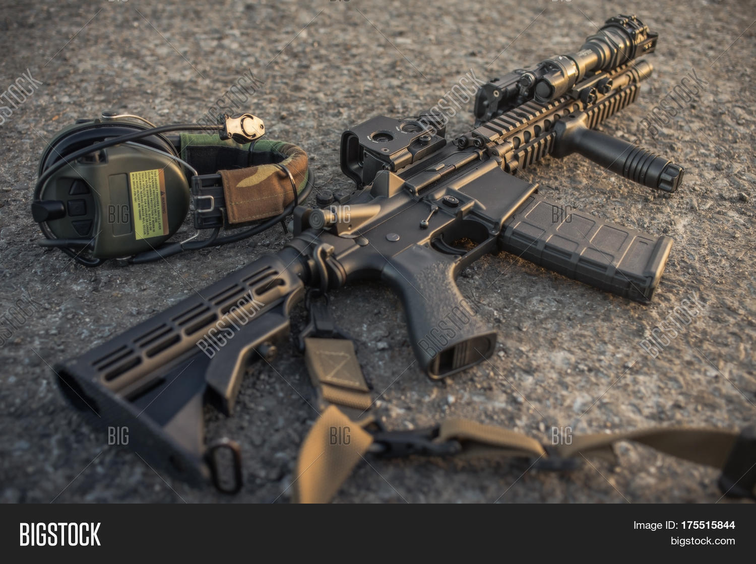 Assault Rifle Ar15 Model Mk18 Mod1 Image & Photo | Bigstock