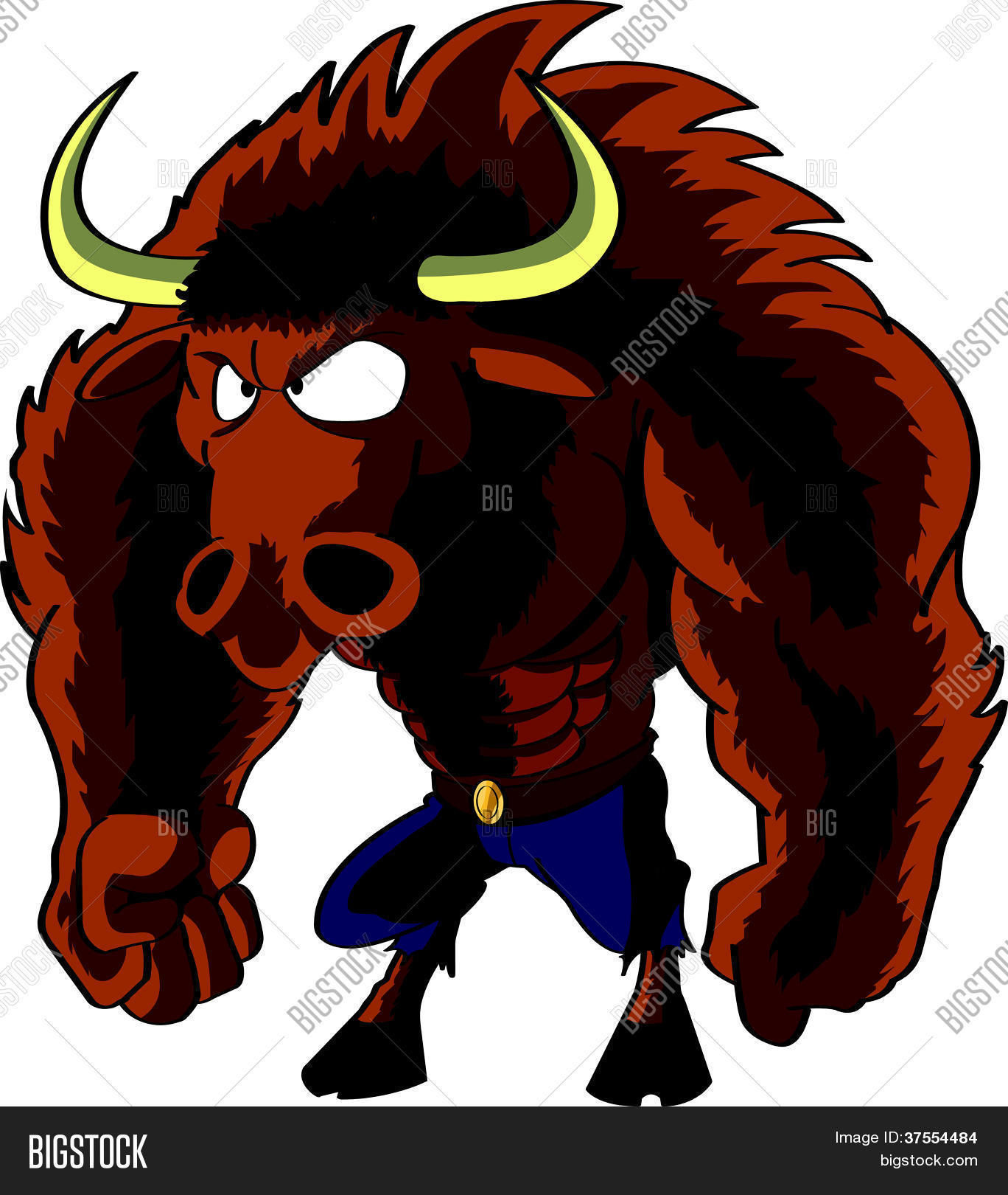 Cartoon Minotaur character Stock Vector & Stock Photos | Bigstock