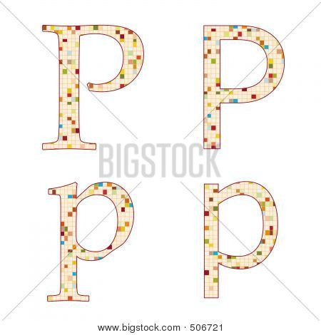 Illustrated Letter P Image & Photo | Bigstock