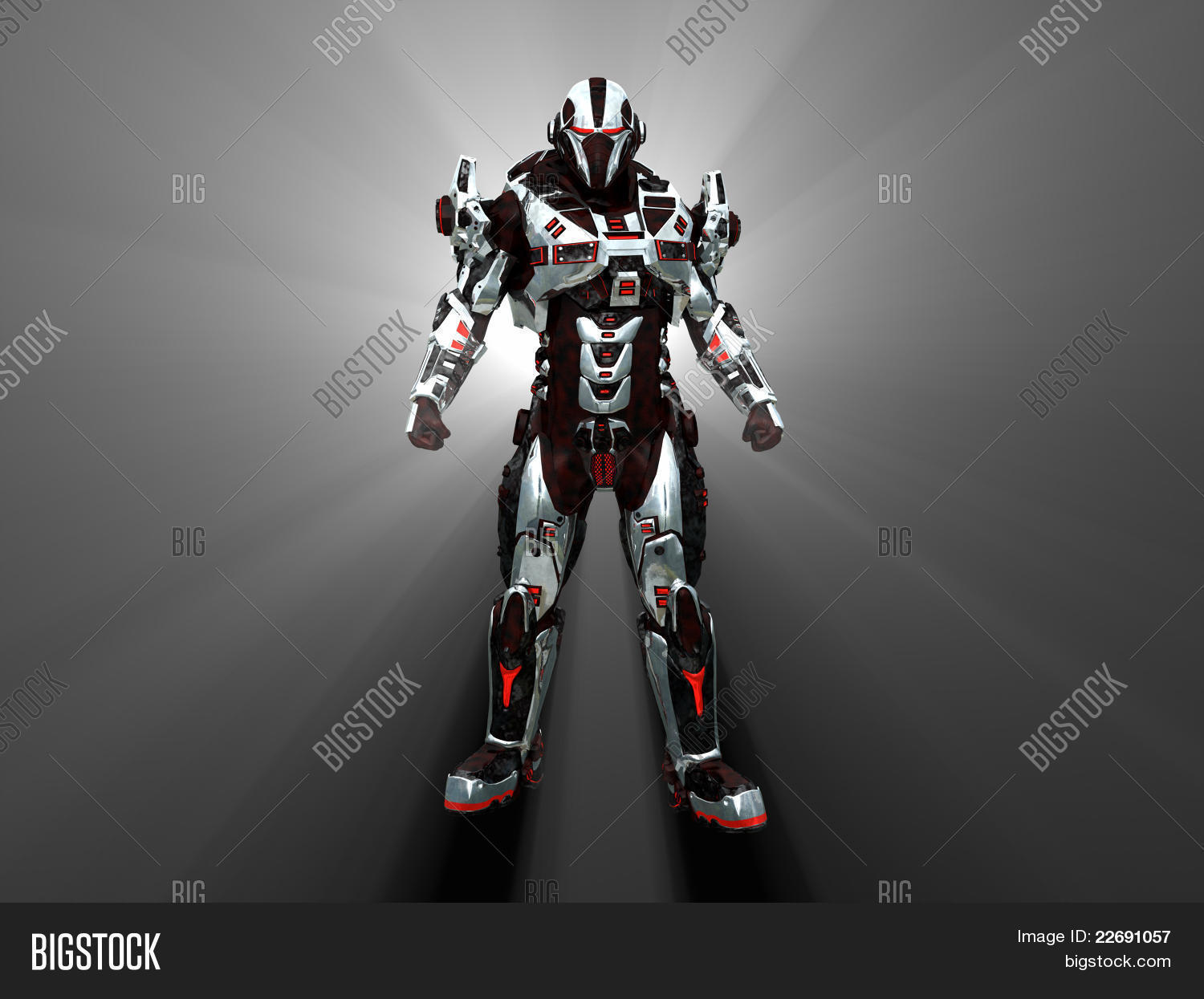 Futuristic Battle Robot Image & Photo | Bigstock