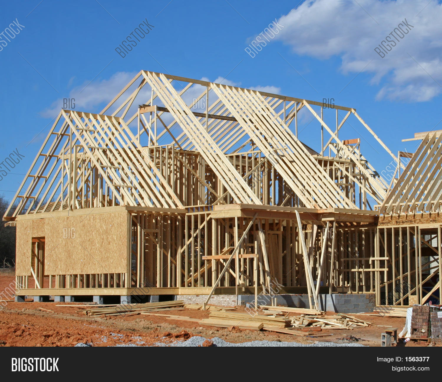 House Construction Framing Stage Image & Photo | Bigstock
