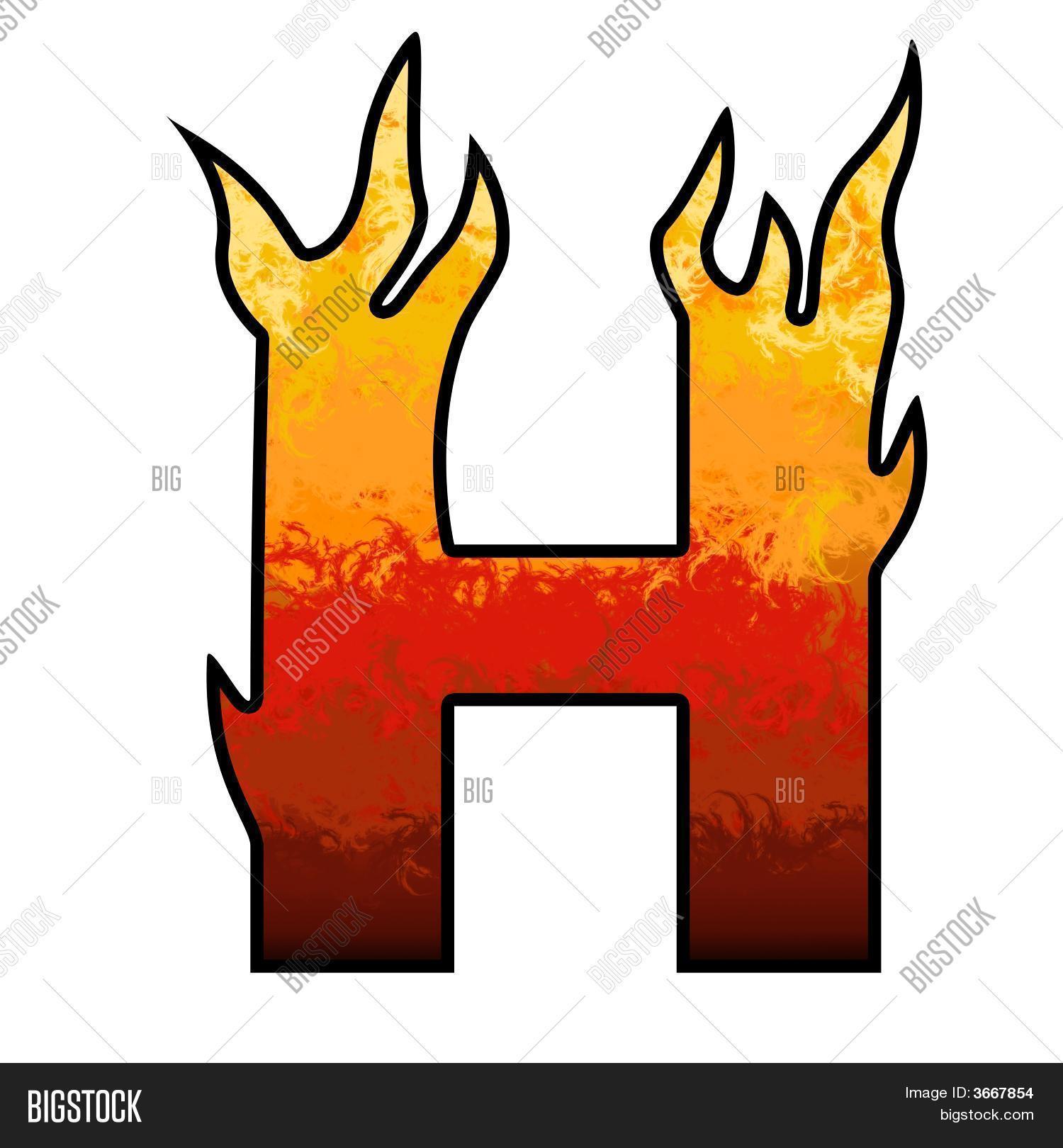 Flames Alphabet Letter Image & Photo | Bigstock