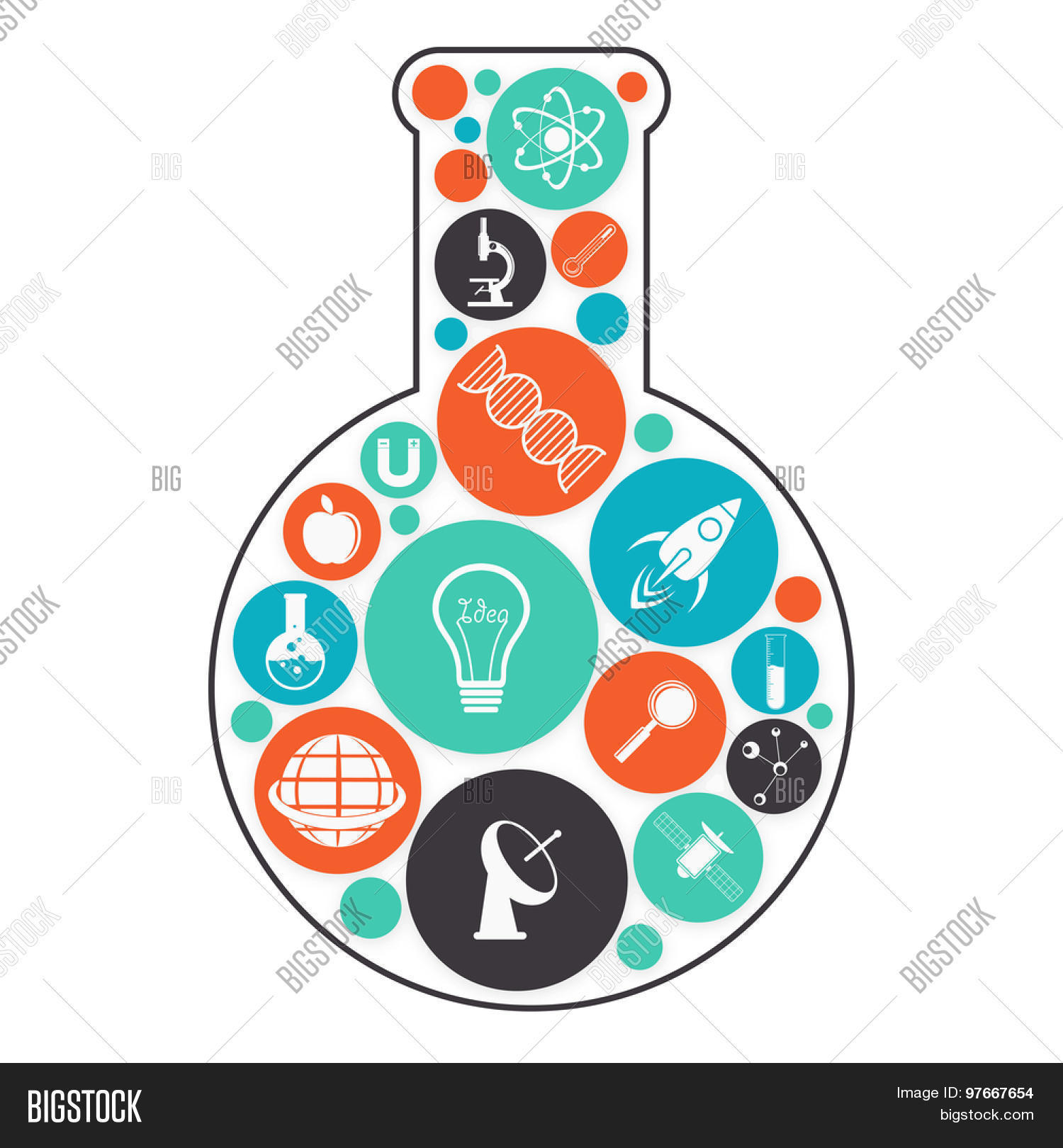 Various Colorful Science Signs Vector & Photo | Bigstock