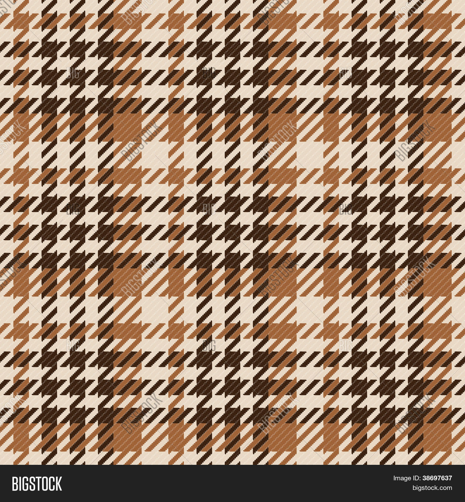 Seamless Texture Of Brown Wool Fabric Comprised By Threads Stock Vector ...