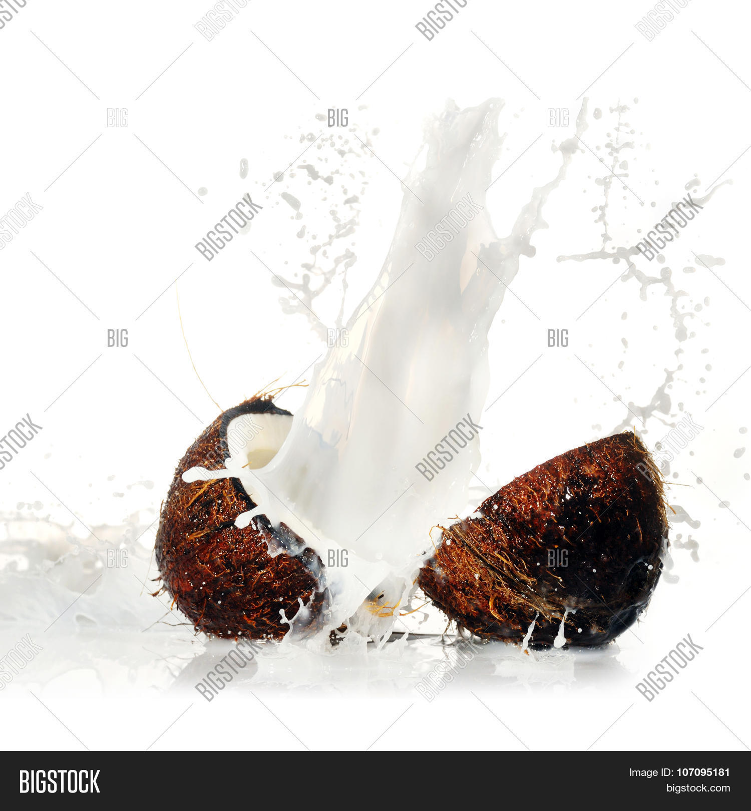 Cracked Coconut Stock Photo & Stock Images | Bigstock
