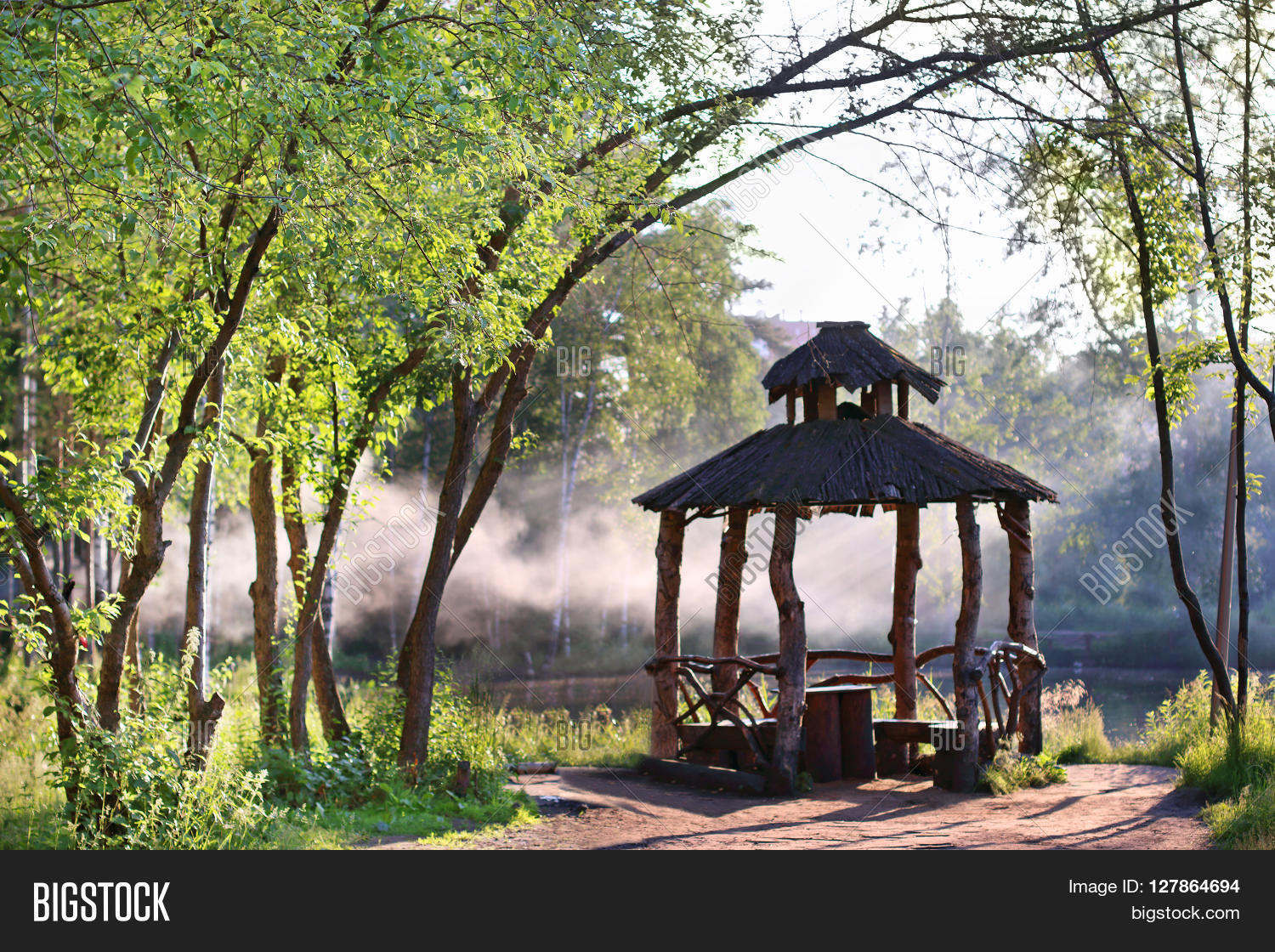 Gazebo Made From Live Trees