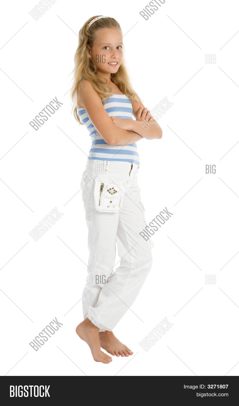 Barefoot Young Girl Stock Photo & Stock Images | Bigstock