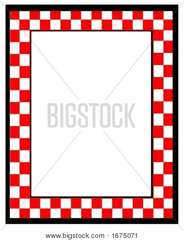 Red White Checks Frame Image & Photo | Bigstock