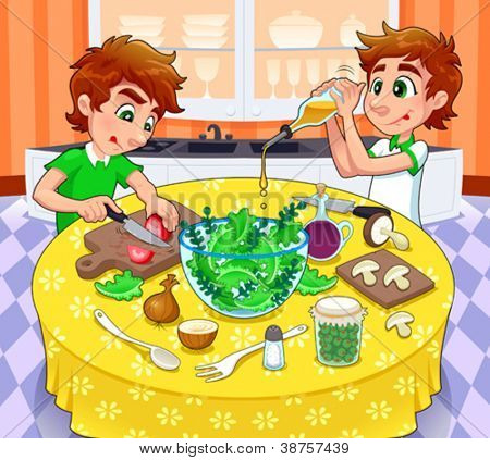 Ensalada animada - Imagui