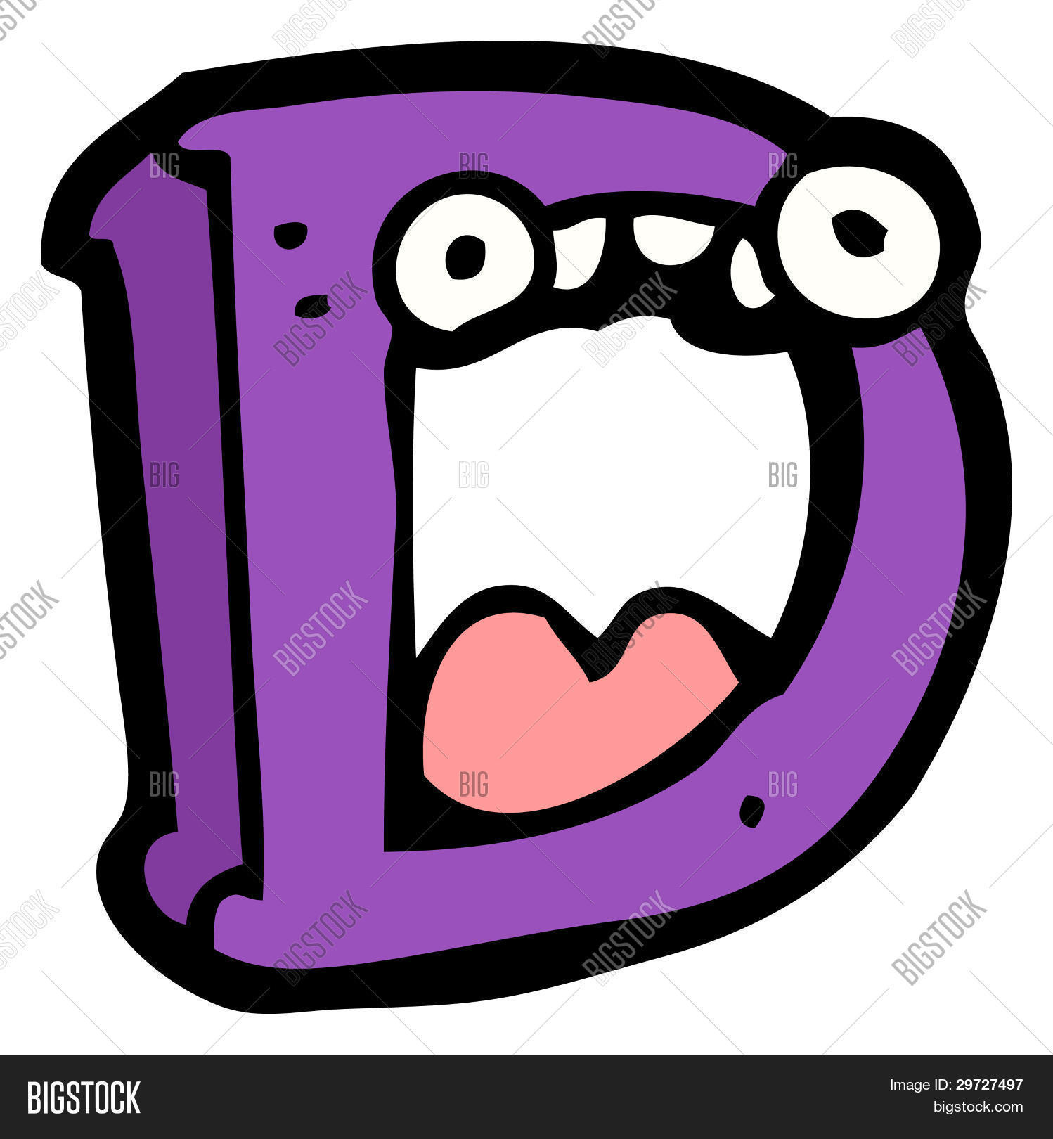 (raster Version) Cartoon Letter D Image & Photo | Bigstock
