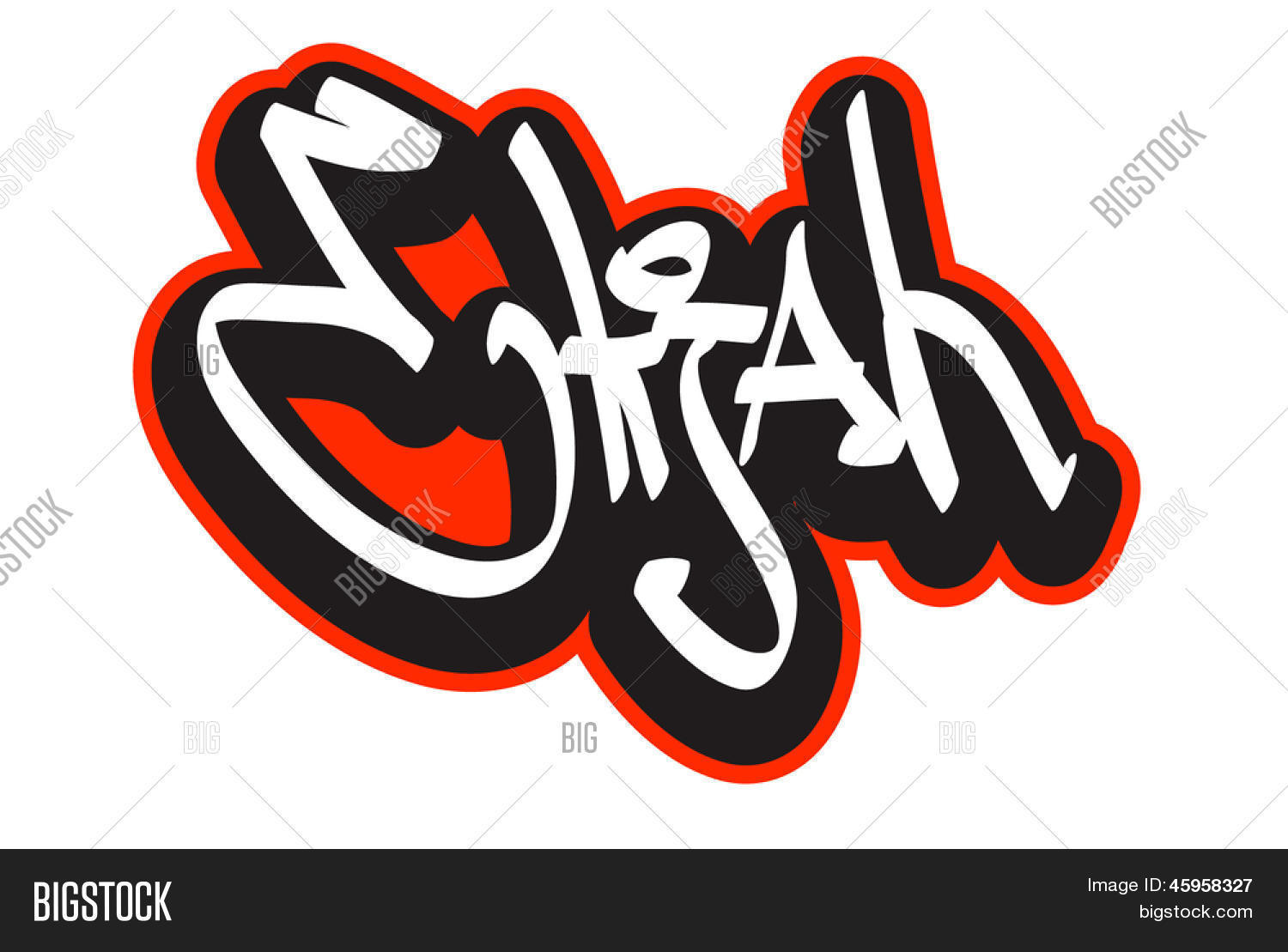 Elijah graffiti font style name. Hip-hop design template for t-shirt ...