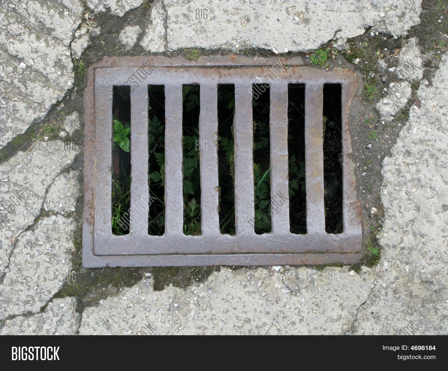 Close British Road Gutter Grate Image & Photo | Bigstock