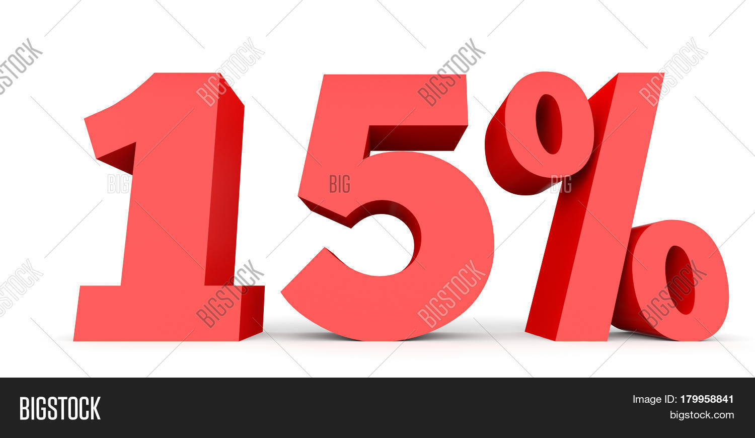 Fifteen Percent Off. Discount 15 % Image & Photo | Bigstock
